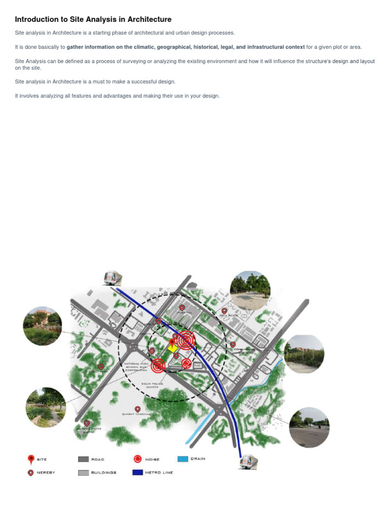 Site Analysis Essentials in Architecture | PDF | Road | Swot Analysis