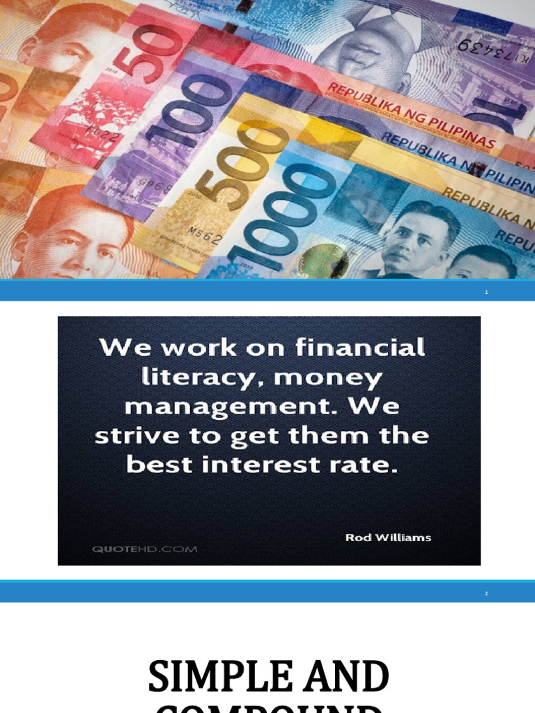 Week 1. Simple and Compound Interest | Download Free PDF | Interest | Banks