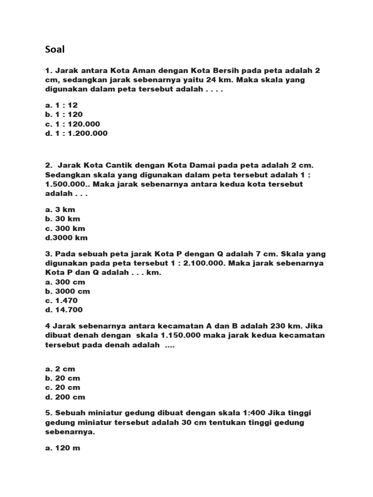 Soal Skala | PDF