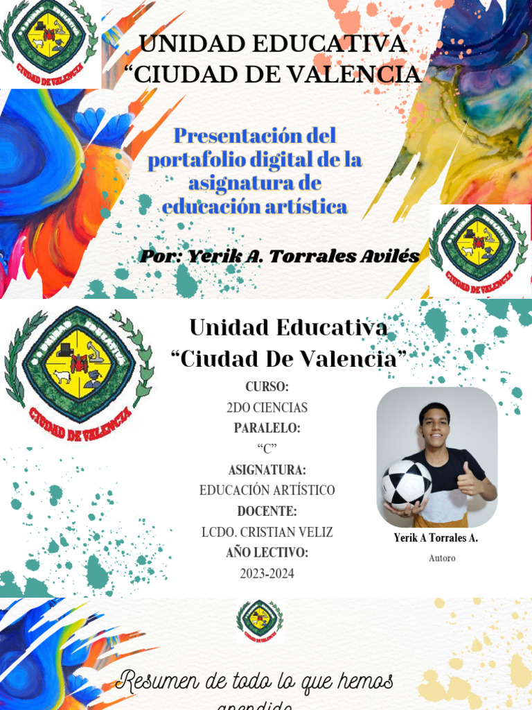 Proyecto Artístico Trazos Pintura Abstracto Colorido - Compressed-1 PDF | PDF