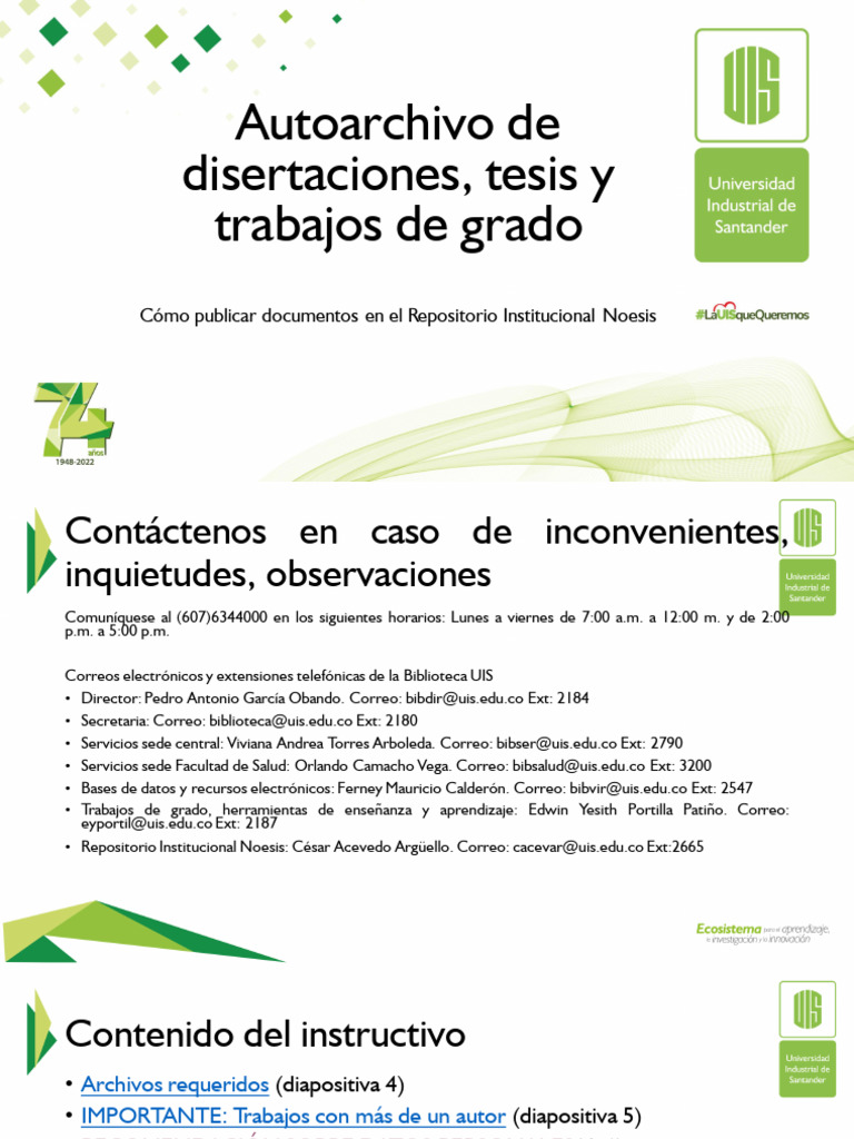 Instructivo Autoarchivo Repositorio Institucional | PDF | Archivo de computadora | Ciencias de ...