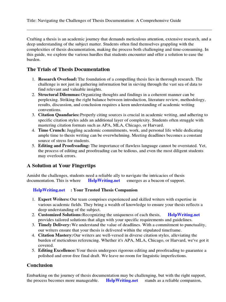 Thesis Documentation Guidelines | PDF Thesis Documentation Guidelines | PDF