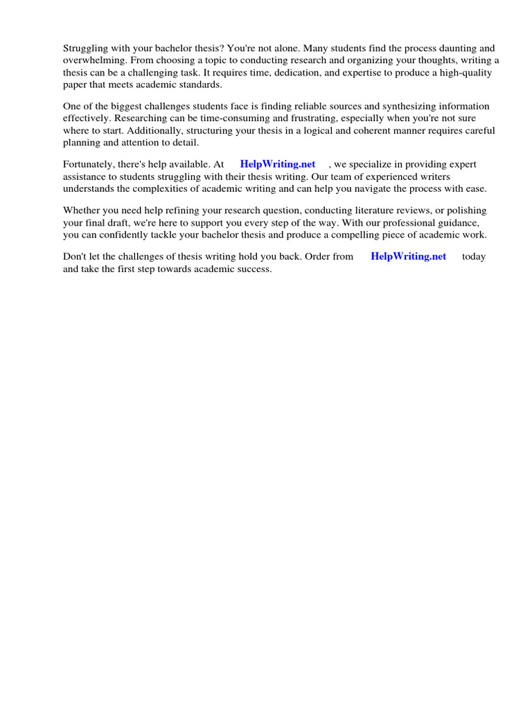 Inleiding Bachelor Thesis | PDF