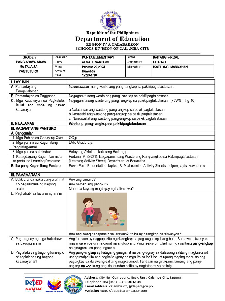 DLP Fil.5 Q3-W5 | PDF