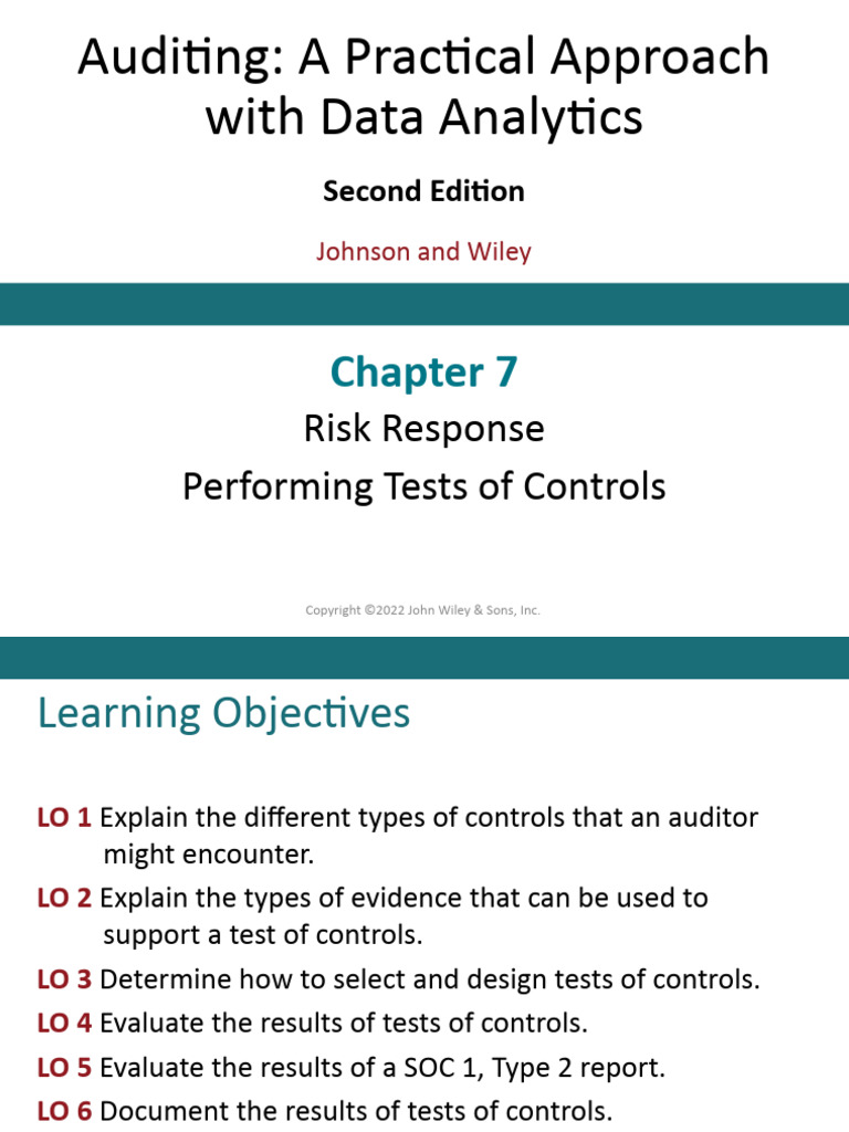 Johnson Auditing2e PPT Ch07 Final | PDF | Audit | Internal Control