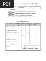 Student-Led Conference Template | PDF