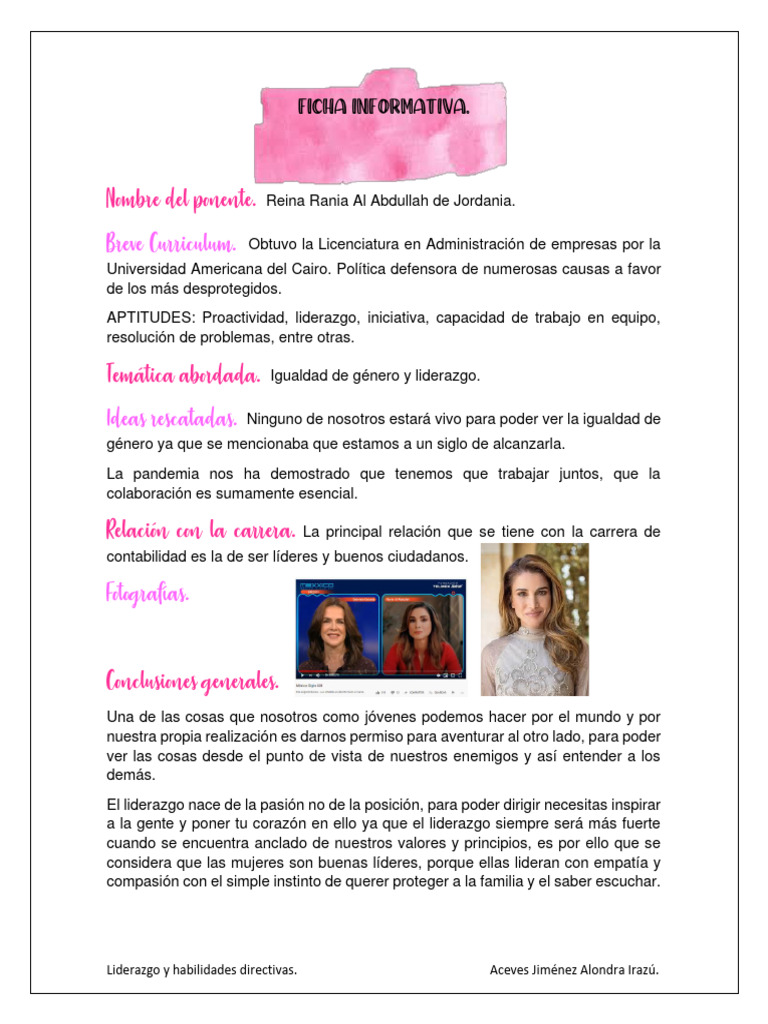 Fichas Informativas. | PDF | Liderazgo