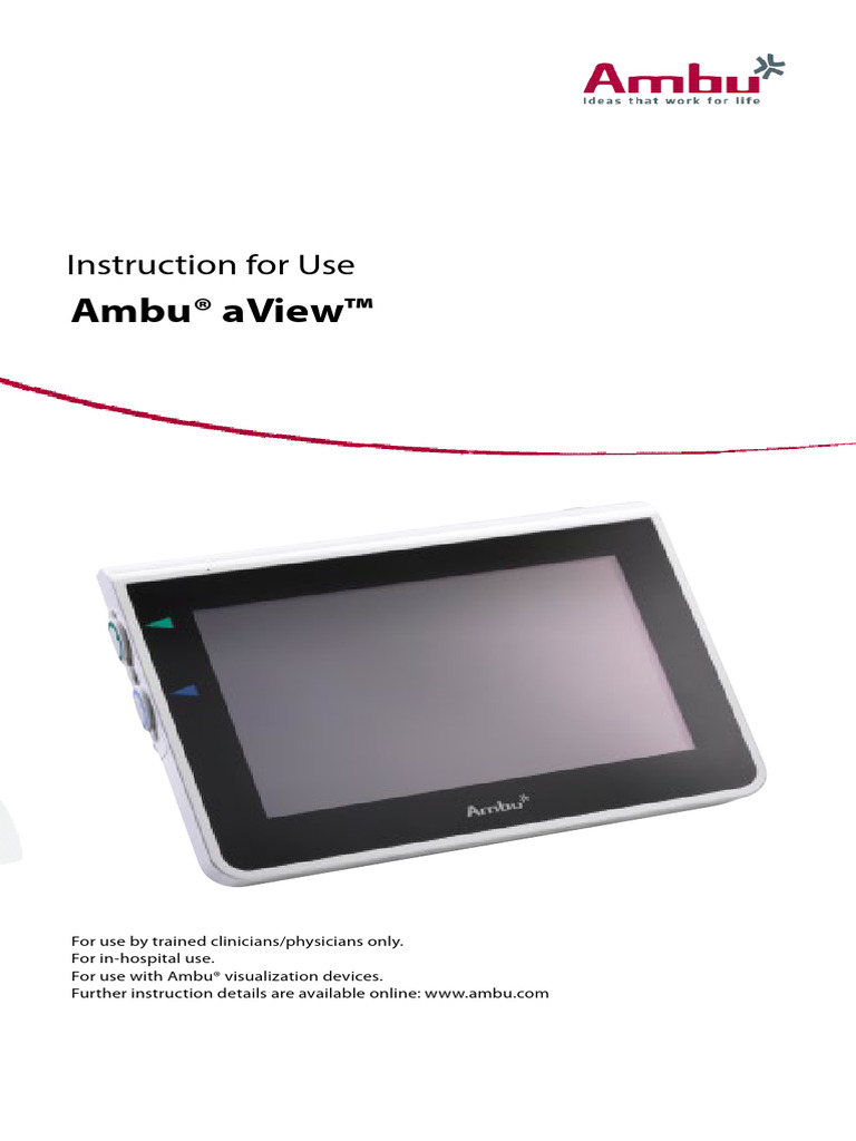 Ambu® Aview™: Instruction For Use | PDF | Monitor de computadora ...