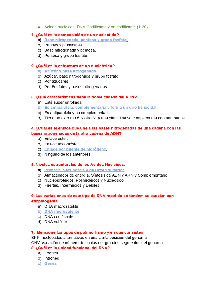 Genética Examen Completo | PDF | Cromatina | Mitosis