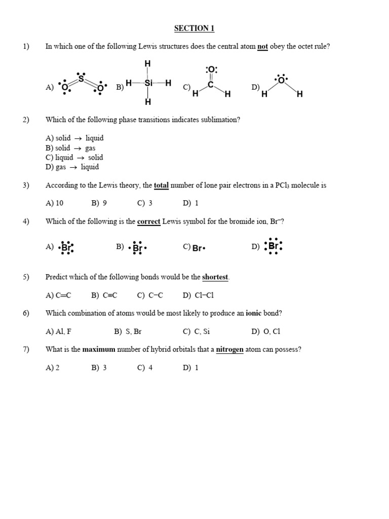CH2F2 Polarity and Lewis Structures | PDF | Stoichiometry | Chemical Bond