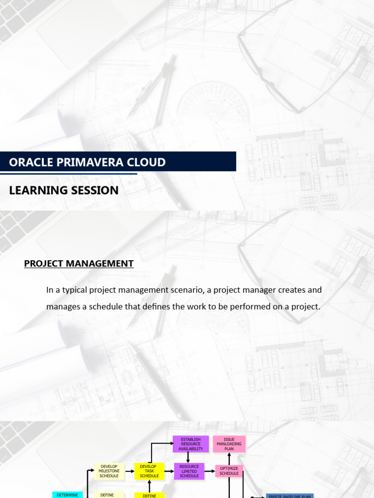 Oracle Primavera Training Course - Construction Day 1 Final - 1 | PDF | Business | Project ...