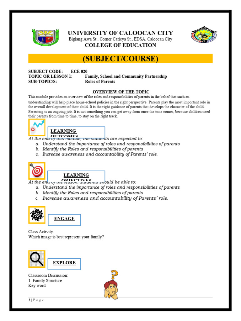 ECE 020 Module 4 | PDF | Parenting | Teachers