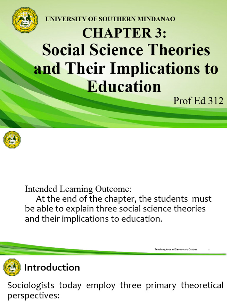 ProfEd-312 Final Report Social Science Theory | PDF | Behavioural Sciences