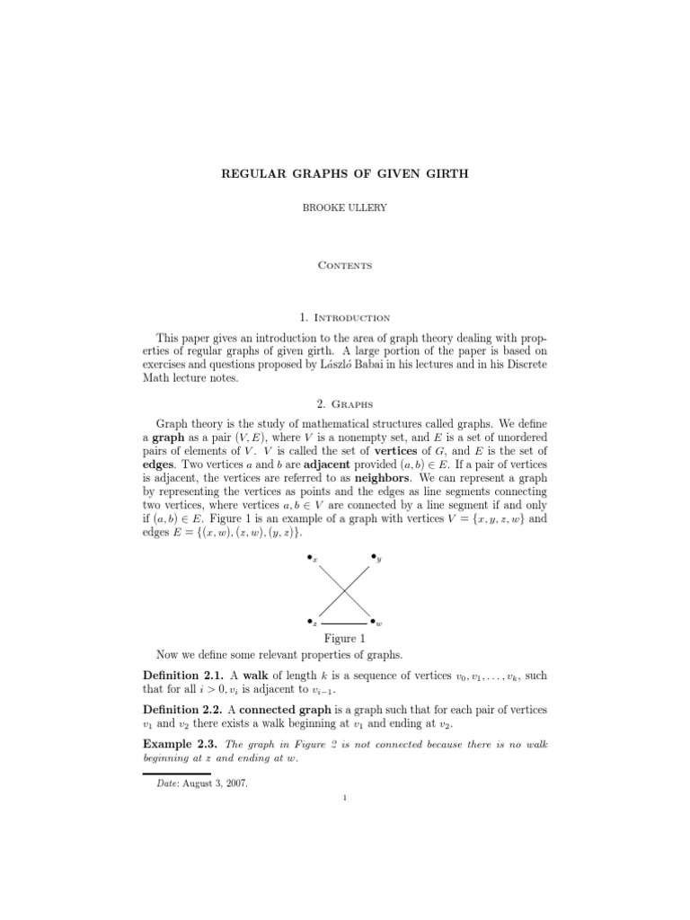 Ullery | PDF | Vertex (Graph Theory) | Eigenvalues And Eigenvectors