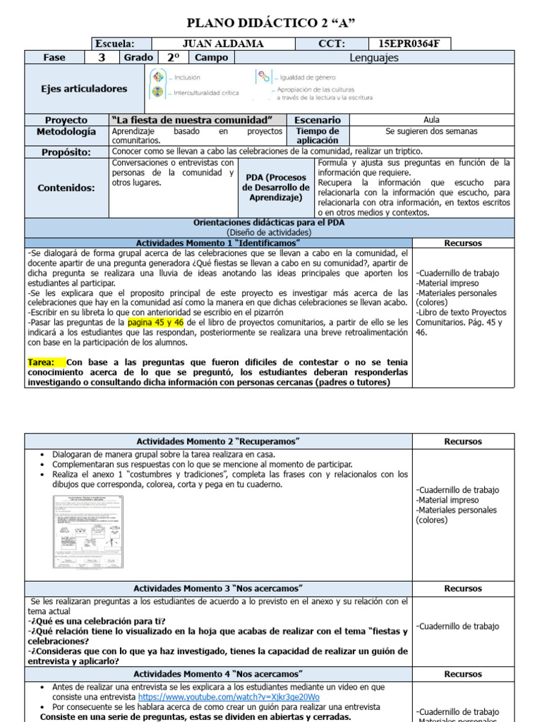 Planeación_Enero | PDF | Aprendizaje | Salón de clases