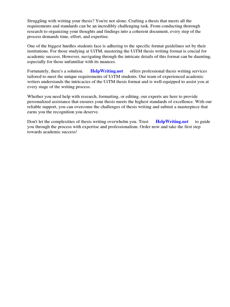 Uitm Thesis Writing Format | PDF | Thesis | Dielectric