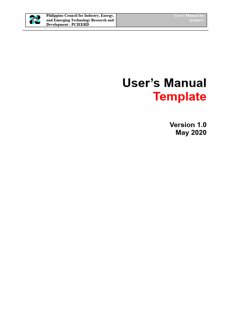 User's Manual Template | PDF | User (Computing) | Password
