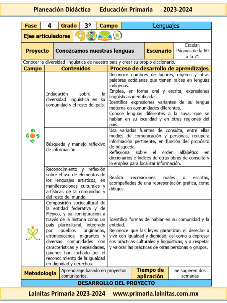 3er Grado Enero - 04 Conozcamos Nuestras Lenguas (2023-2024) | PDF | Diccionario | Lingüística