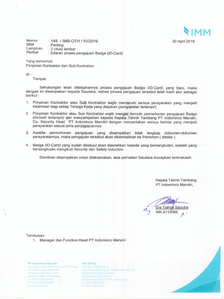 Proses Pengajuan Badge IMM | PDF