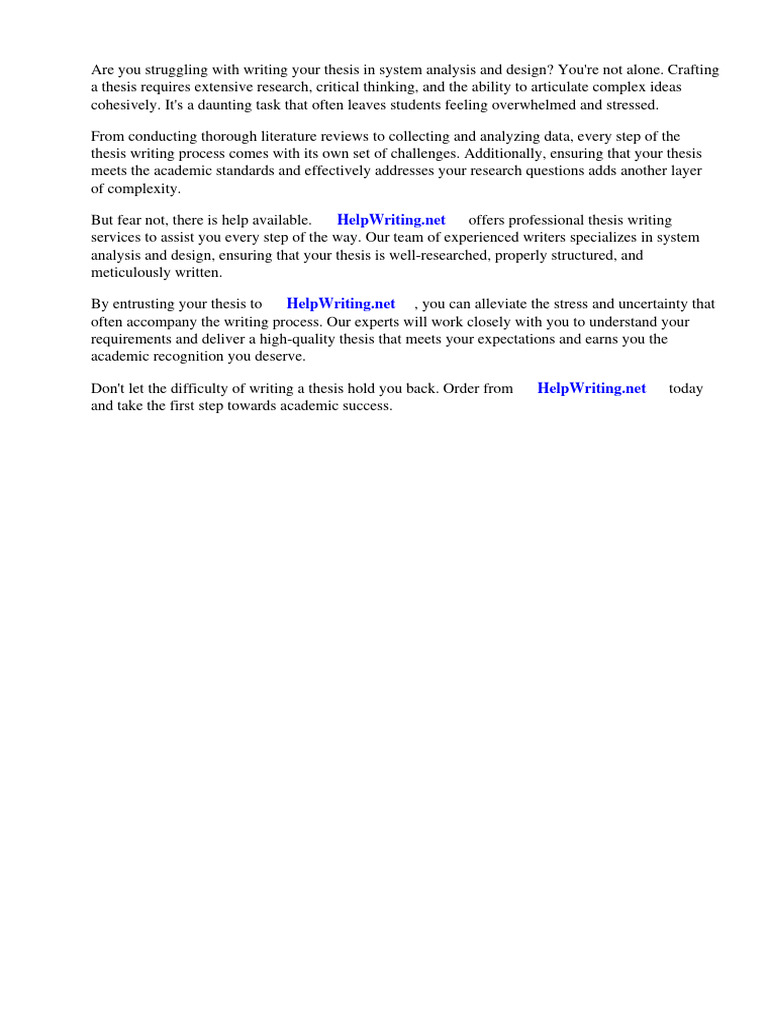 Sample Thesis in System Analysis and Design | PDF | Information ...