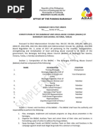 BADAC Template - Executive Order | PDF | Substance Abuse | Government