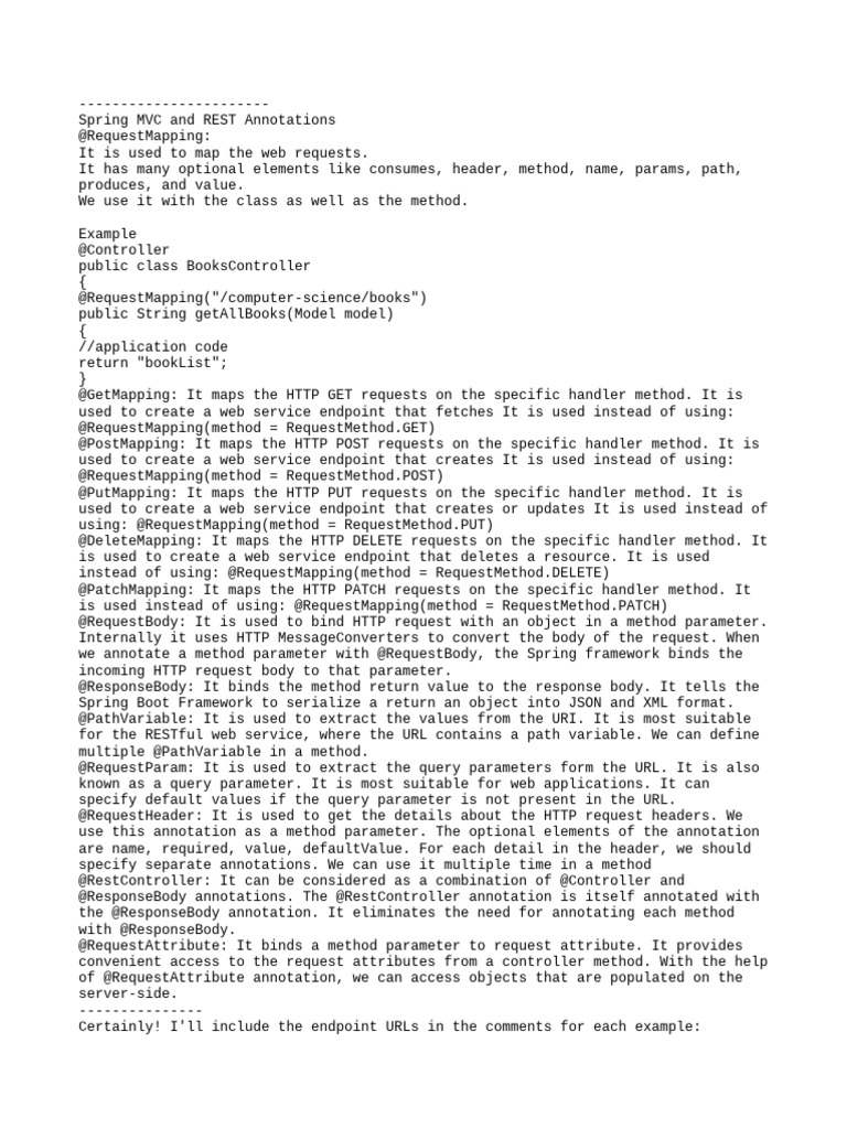 Springboot | PDF | Spring Framework | Representational State Transfer