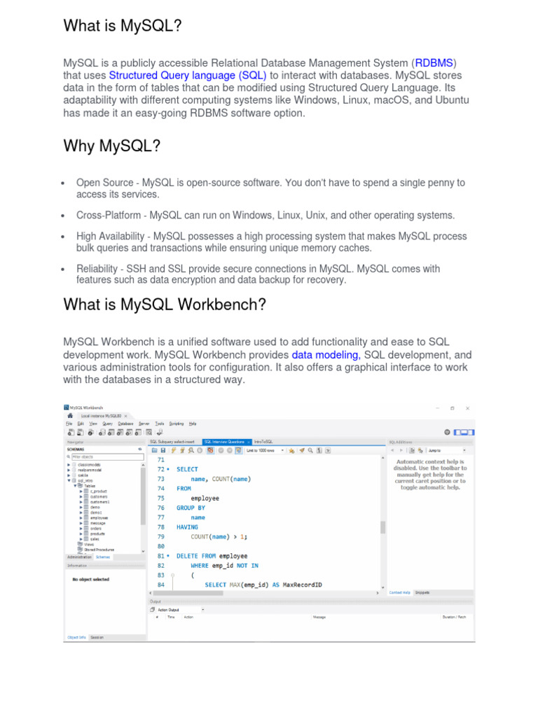 MySQL Workbench Installation PDF | PDF | My Sql | Databases