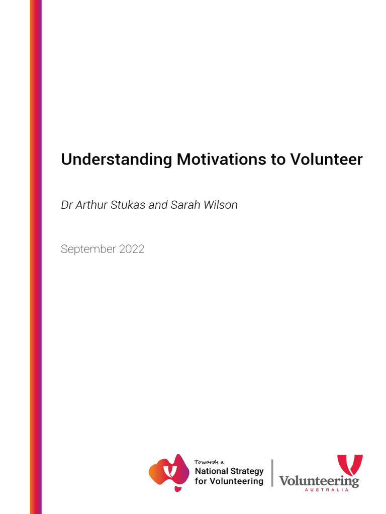 Volunteer Motivation Insights and Strategies | PDF | Motivation ...