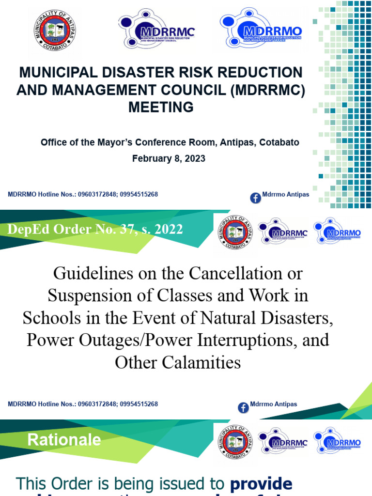 DepEd Guidelines | PDF | Natural Disasters | Storms