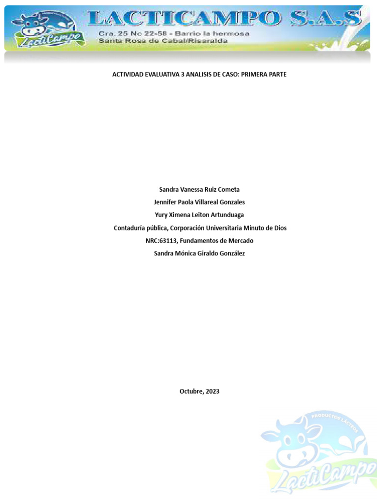 Act 3 | PDF | Leche | Publicidad