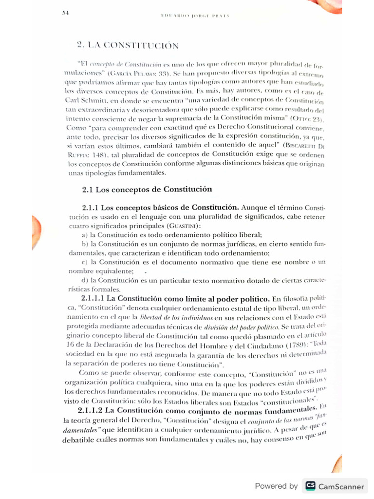 Los Conceptos de Constitución - Eduardo Jorge Prats | PDF
