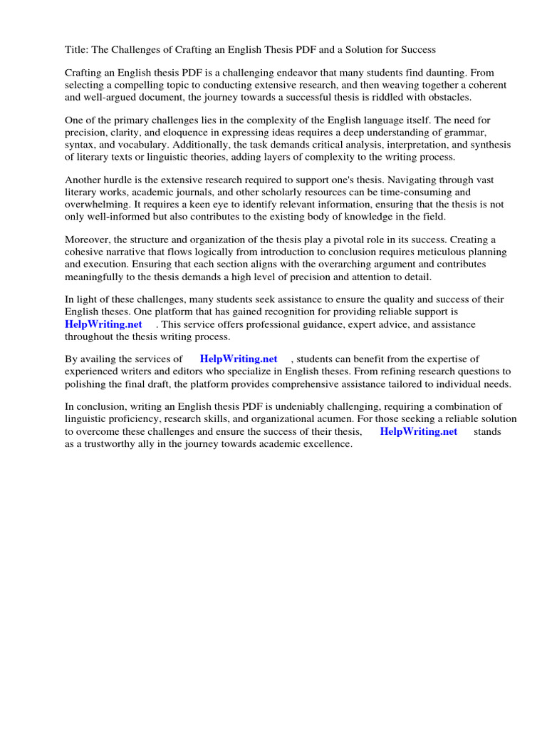 English Thesis PDF | PDF | Thesis | Image Segmentation