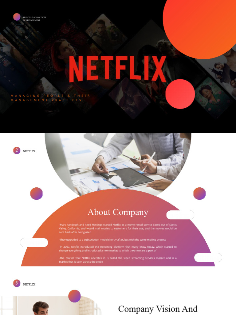 Netflix Management Practices Overview | PDF | Netflix | Market (Economics)
