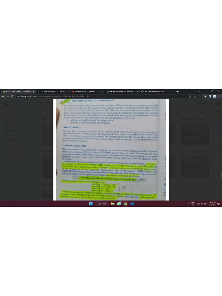 #Define Symbolic Const | PDF
