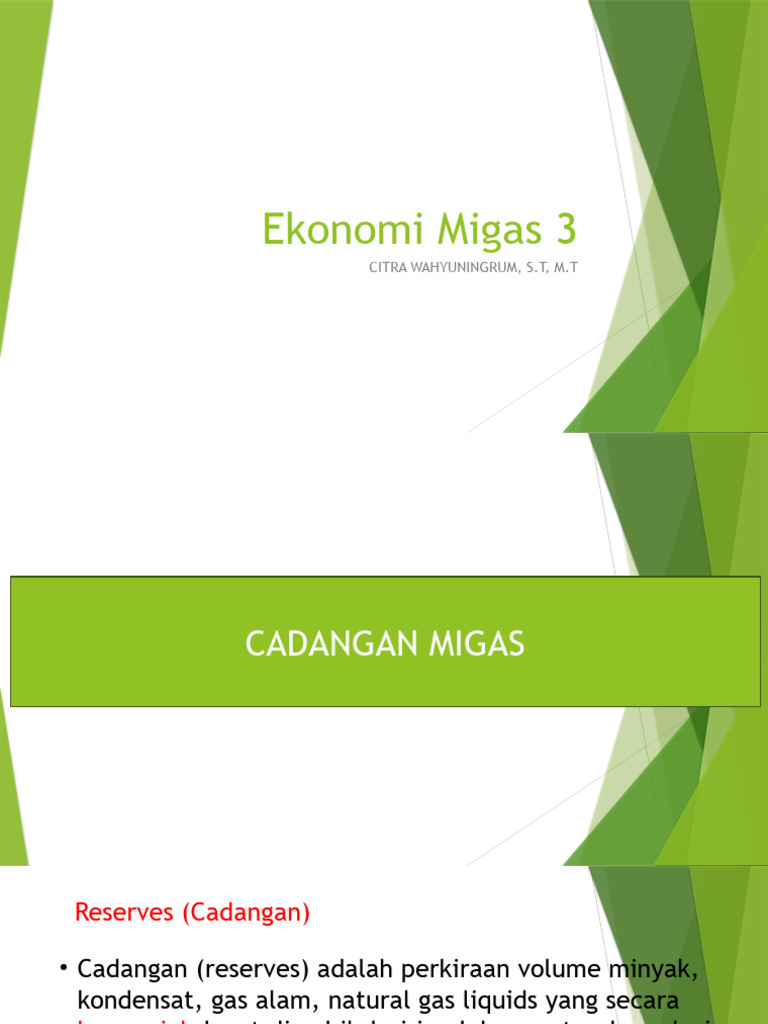 Ekonomi Migas | PDF | Teknologi & Rekayasa