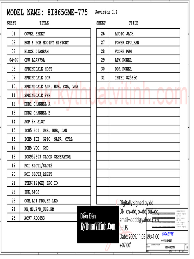 8i865gme-775 - Rev 1.1a | PDF
