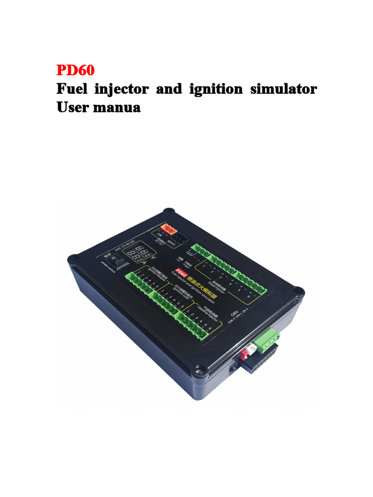 PD60 Fuel Injection Simulator Guide | PDF