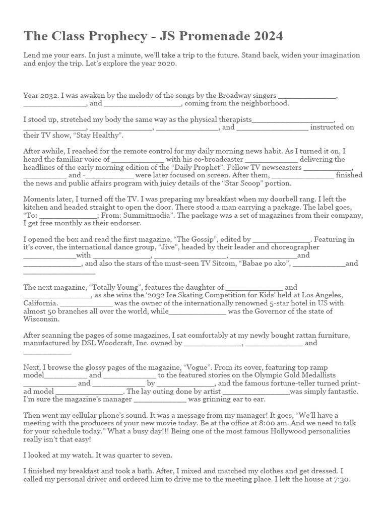 The Class Prophecy 2 | PDF | Nasa