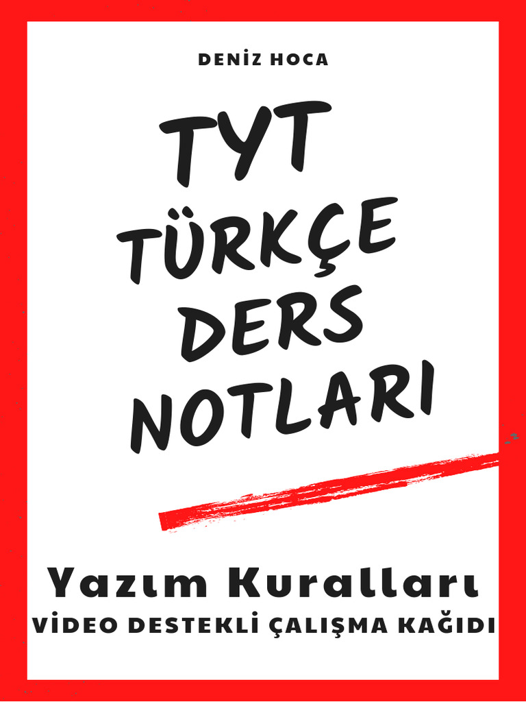 Yazim Kurallari TYT Turkce | PDF