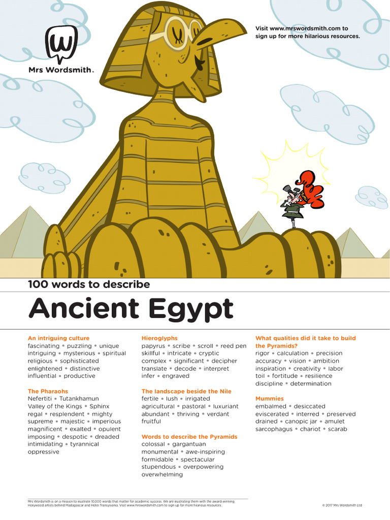 Descriptive Words for Ancient Egypt | PDF | Ancient Africa | African ...