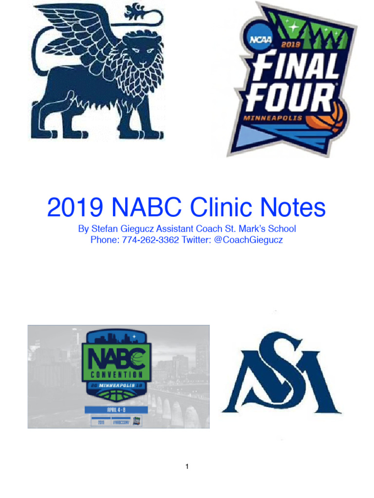 2019 NABC Clinic Notes | PDF