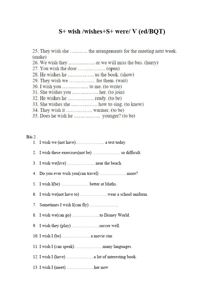 Wish | PDF