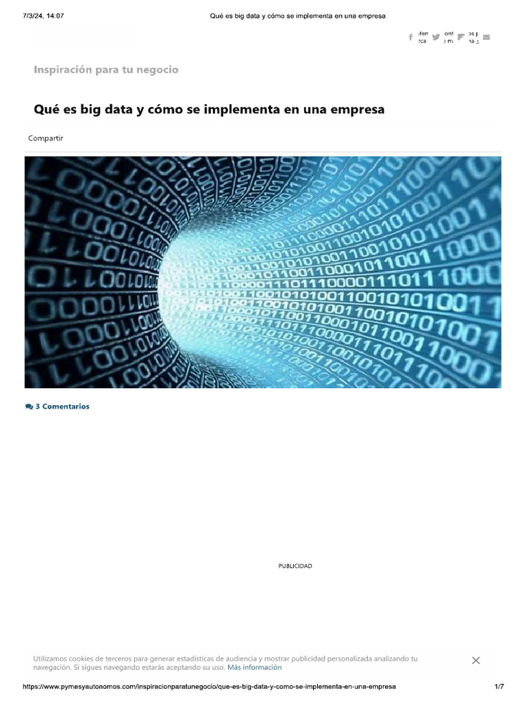 Que Es BIG DATA y Como Se Implementa | PDF
