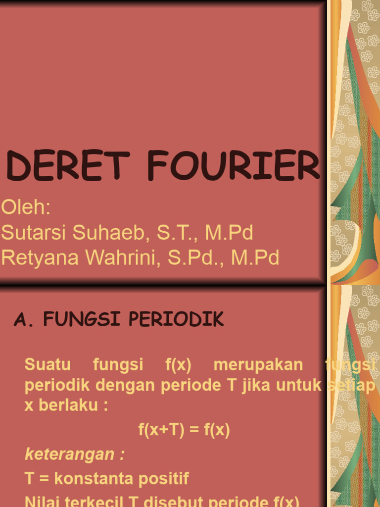 Deret Fourier | PDF | Sains & Matematika | Komputer