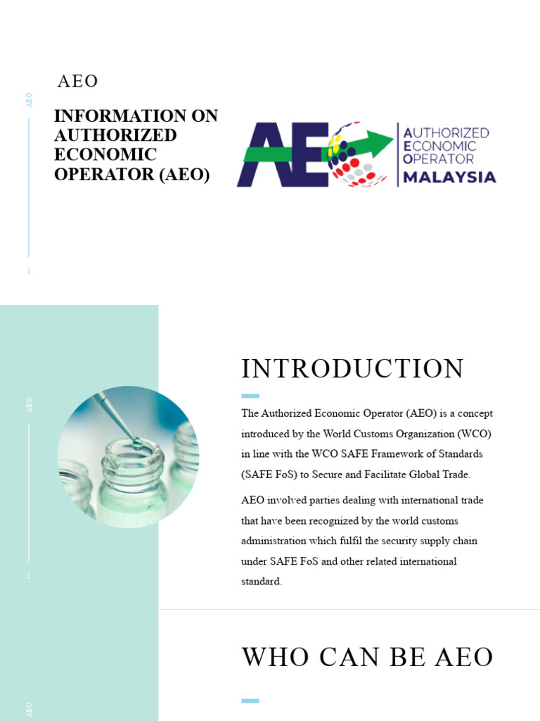 Information On Authorized Economic Operator (Aeo) | PDF | Business | Economies