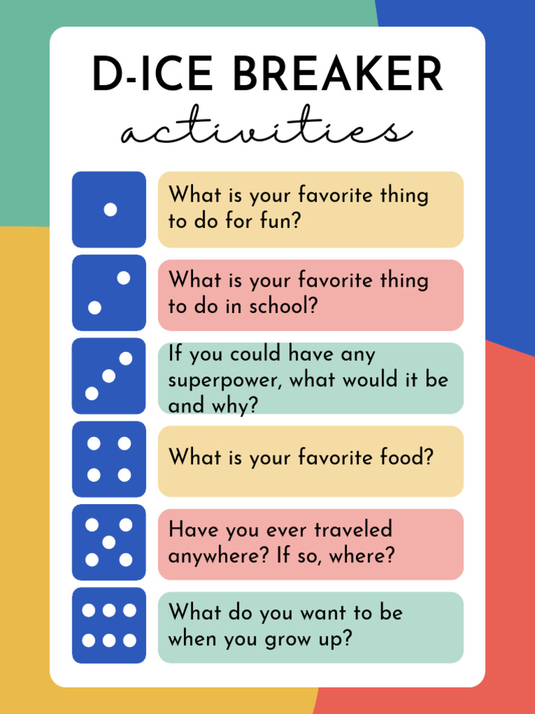 Back To School Ice Breaker Activities | PDF | Sports & Recreation ...