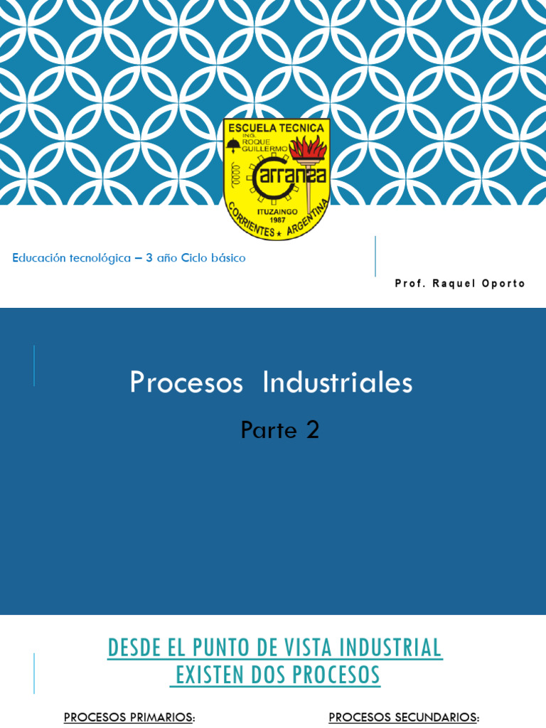 Procesos Industriales Parte 2. | PDF | Materia prima | Agricultura