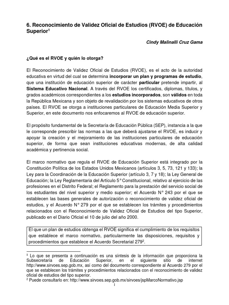 Normatividad RVOE-SEP | Descargar gratis PDF | Plan de estudios | Maestros