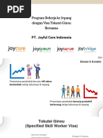 Contoh CV Tokutei Ginou di Jepang | PDF