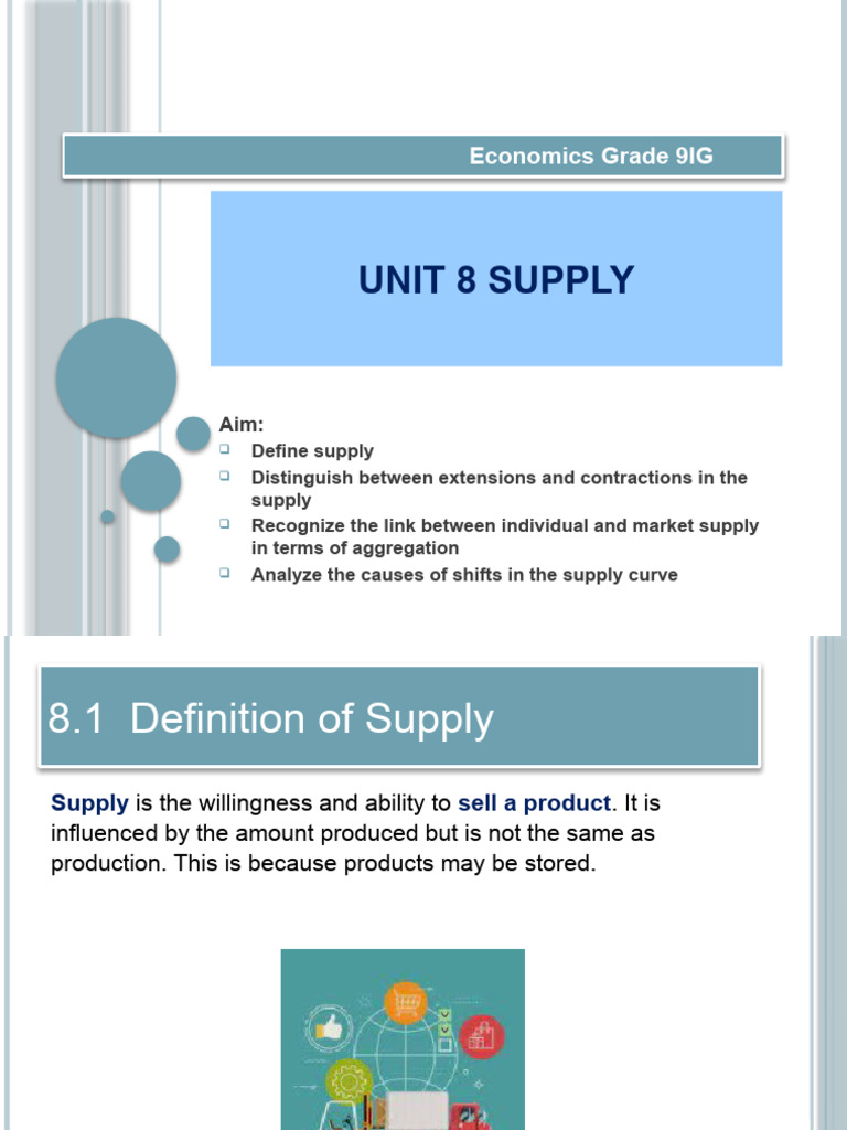 Chapter 8 Supply | PDF | Supply (Economics) | Supply And Demand